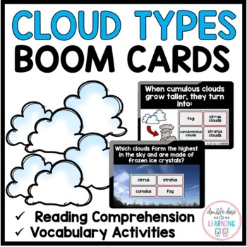 Cloud Types BOOM CARDS™ for Distance Learning - Double Dose of Learning