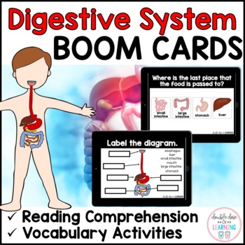 Digestive System - BOOM CARDS™ for Distance Learning - Double Dose of ...