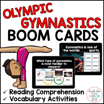 Summer Olympic Gymnastics BOOM CARDS™ for Distance Learning (digital ...